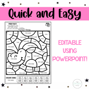 Editable Color by Code Sight Word Practice Morning Work Worksheets ...