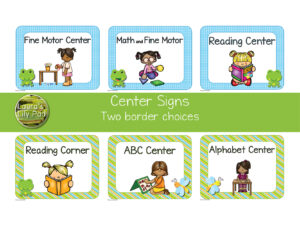 Frog Center Signs - Made By Teachers