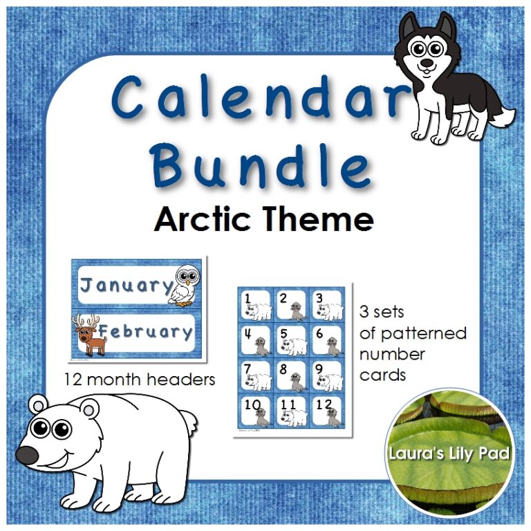 Calendar Number Cards Ocean Theme - Made By Teachers