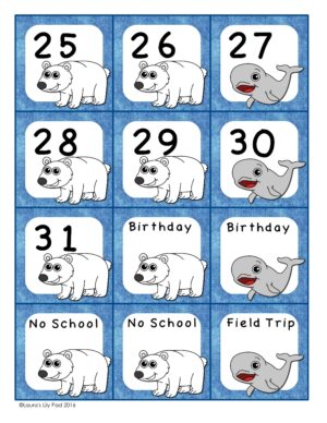 Polar Theme Calendar - Made By Teachers