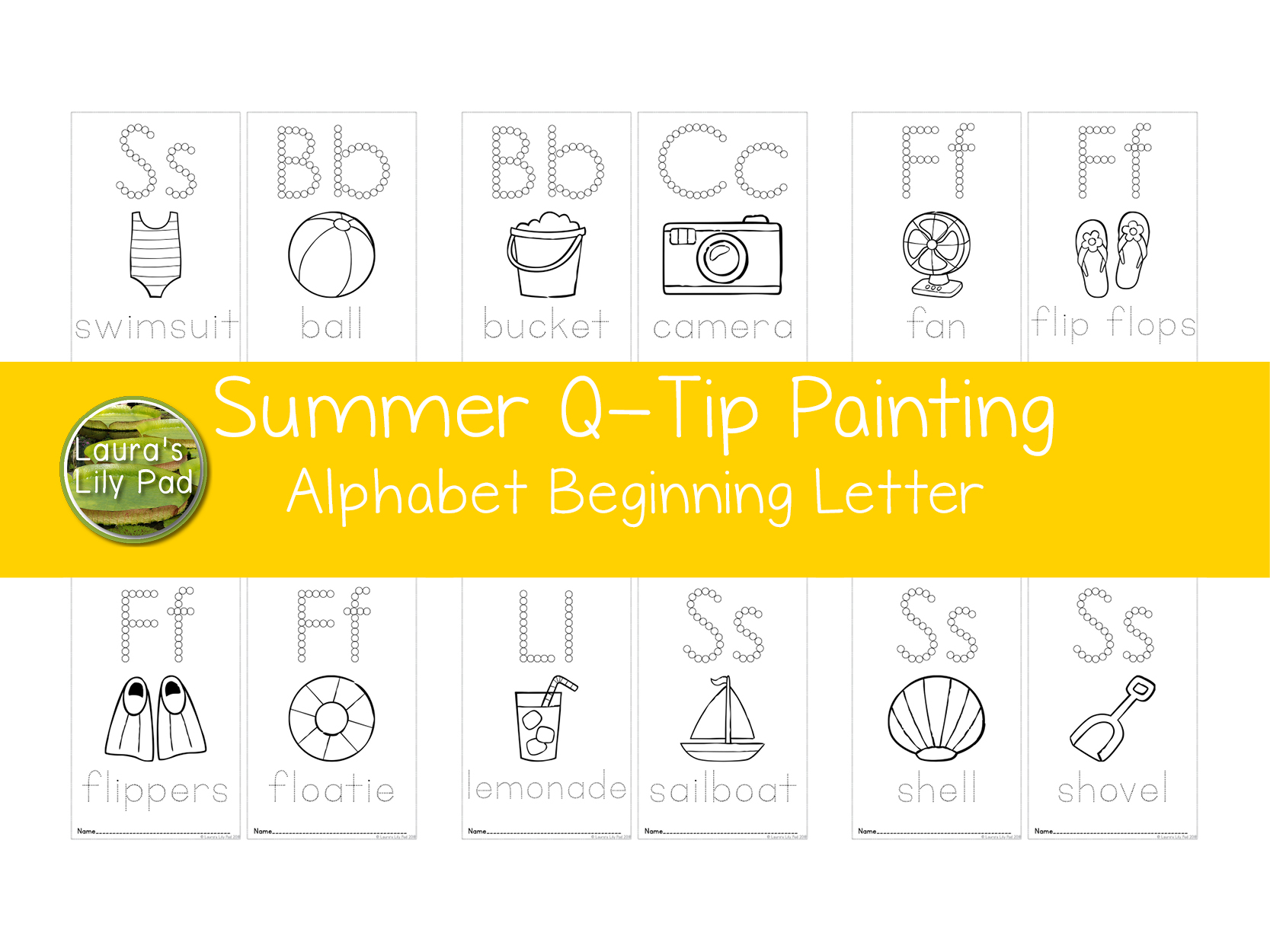 Summer Q-tip Painting | Made By Teachers
