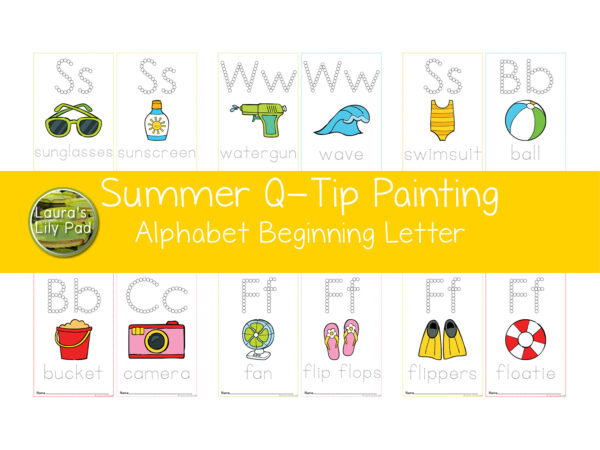 Summer Q-tip Painting | Made By Teachers