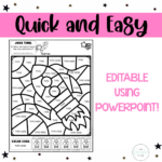 FREE Space Color by Sight Word Pre-Primer and Primer Editable - Made By ...