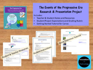 Events of the Progressive Era - Research & Presentation Project in ...