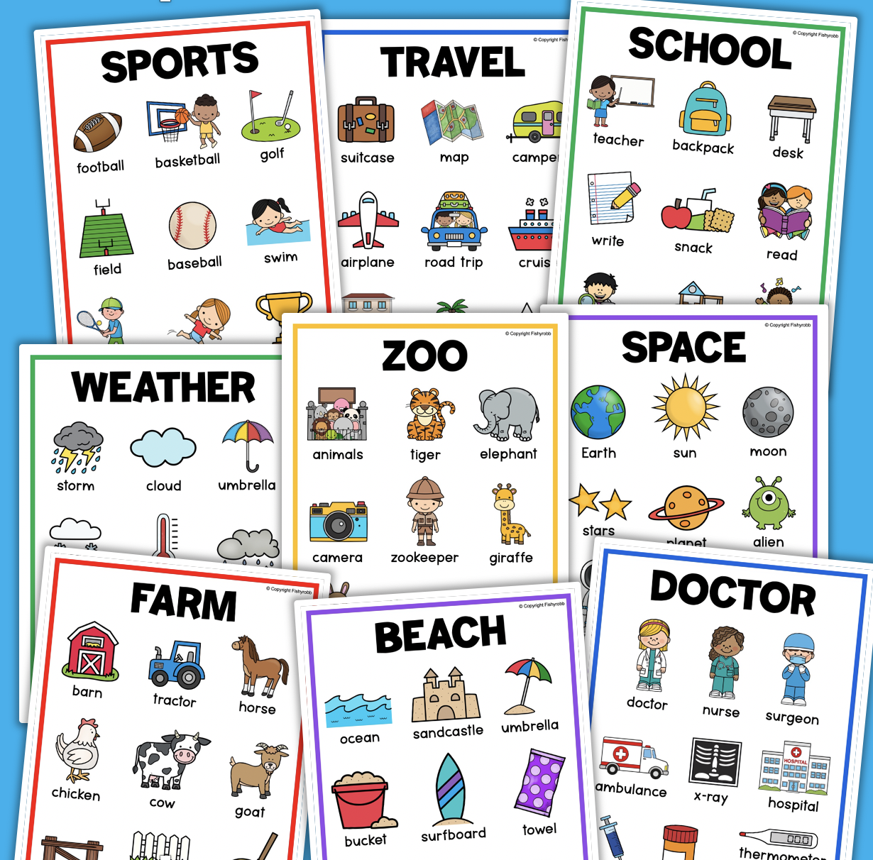 WRITING CENTER Posters Themed Word Lists Anchor Charts Banner | Made By ...