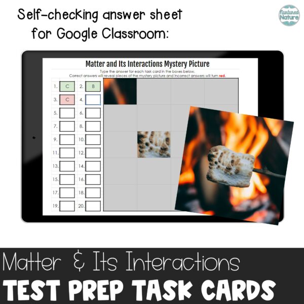 Matter and Its Interactions Test Prep Task Cards - TNReady Science 5 ...