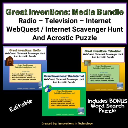 Great Inventions - Media Bundle: Radio, TV & The Internet | Made By ...