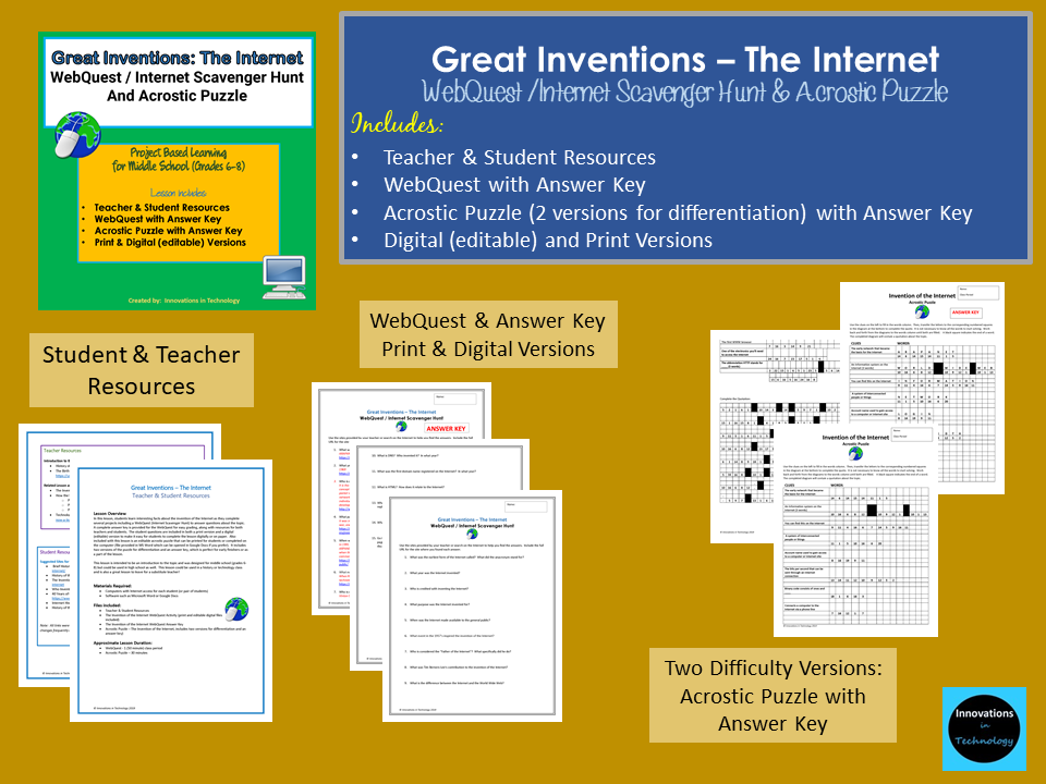Great Inventions - Media Bundle: Radio, TV & The Internet | Made By ...