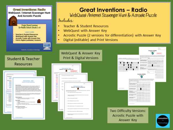 Great Inventions - Media Bundle: Radio, TV & The Internet | Made By ...