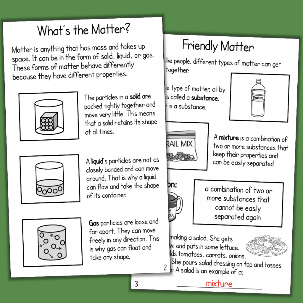 Physical and Chemical CHANGES IN MATTER Interactive Science Book | Made ...