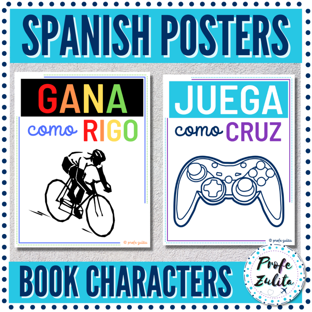 Spanish Library FVR Back to School Posters | Made By Teachers