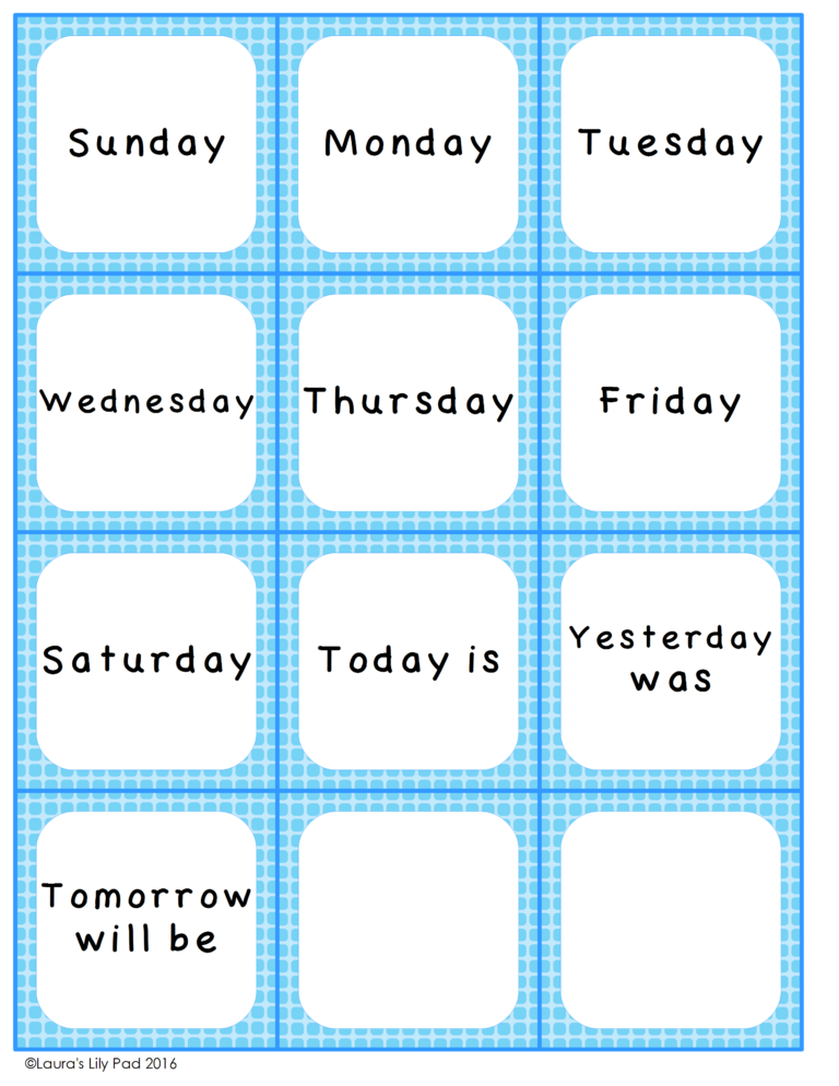 Calendar Frog Pond Theme Set | Made By Teachers