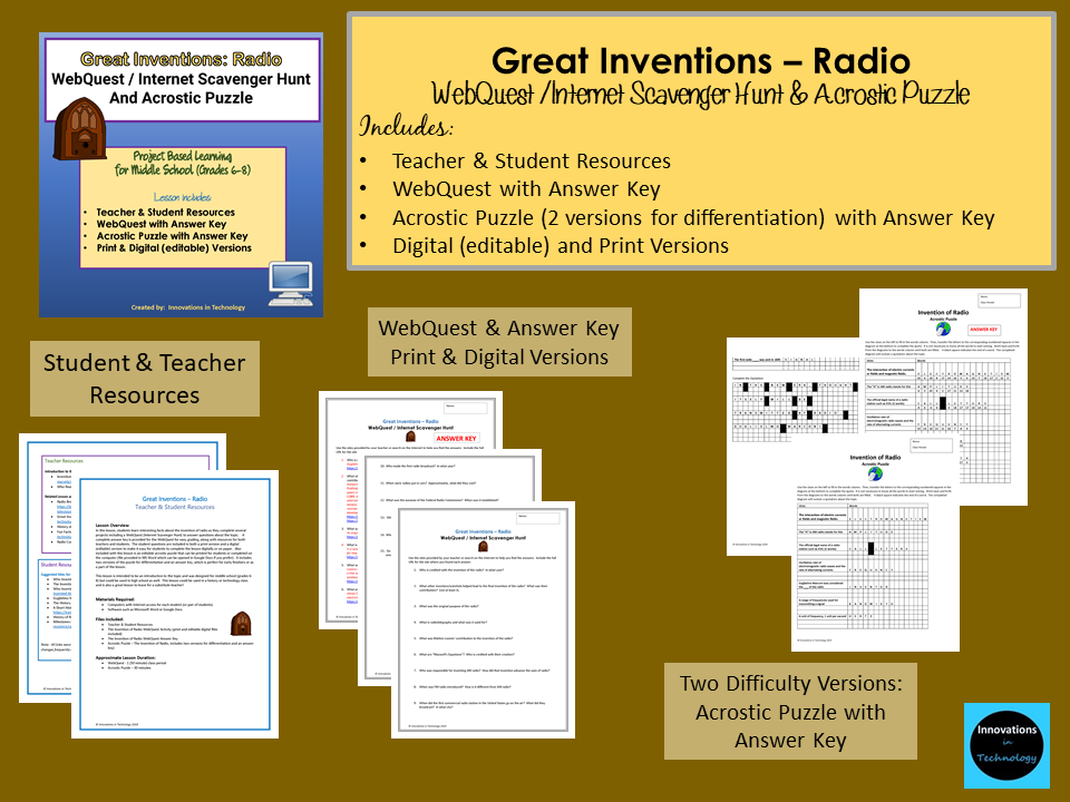 Great Inventions - Radio - Made By Teachers