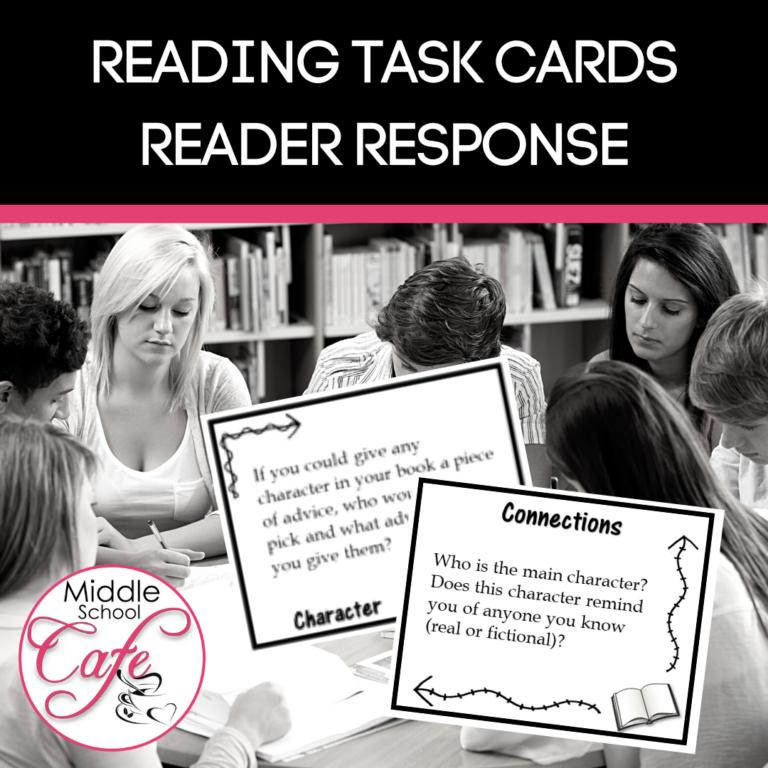 Reading Task Cards Reader Response - Made By Teachers