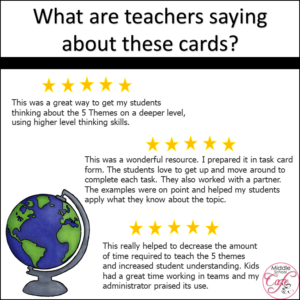 5 Themes of Geography Scenario Sort Cards | Made By Teachers