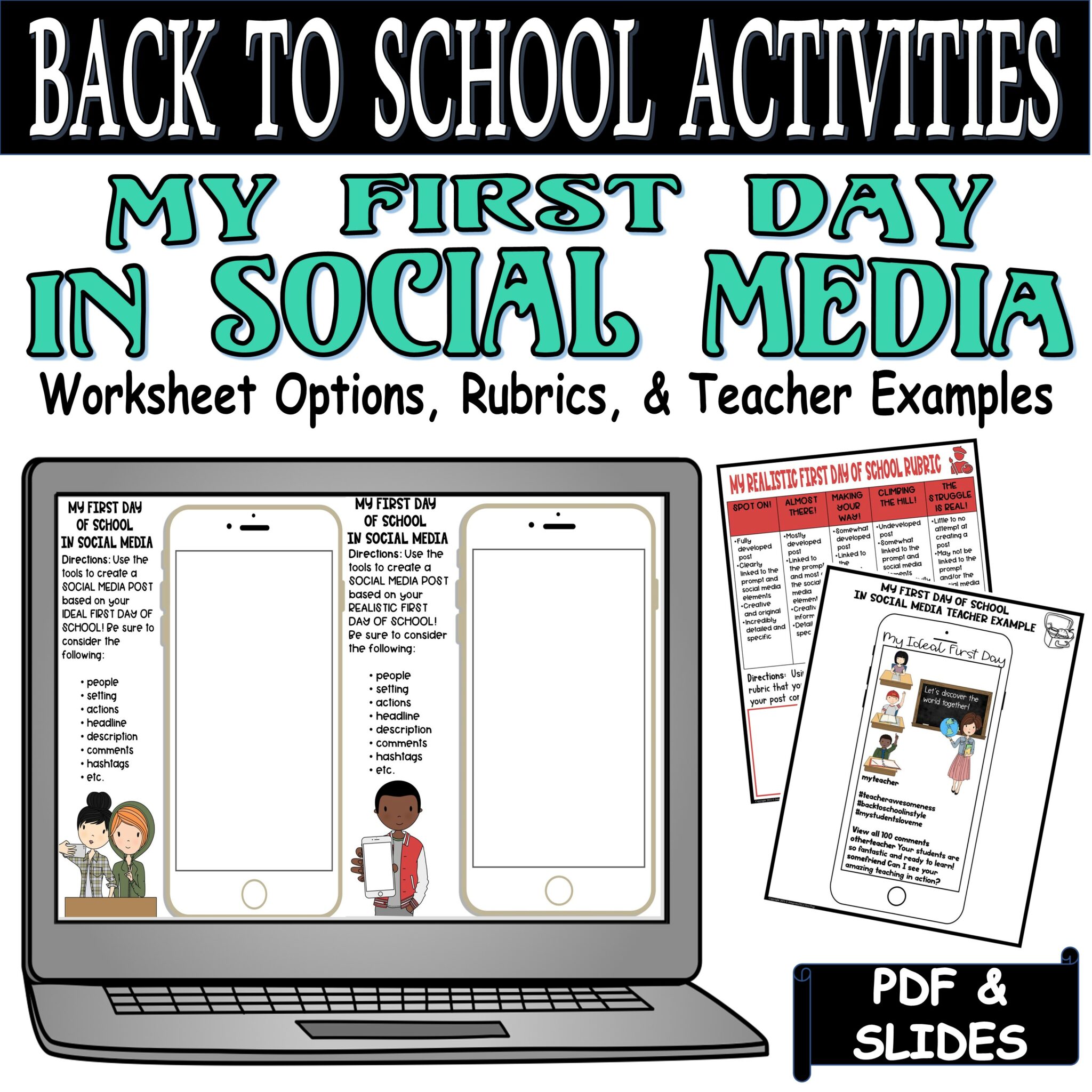 Fun Back to School Digital Activities High School Getting To Know ...