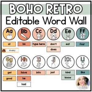 Boho Word Wall - Made By Teachers