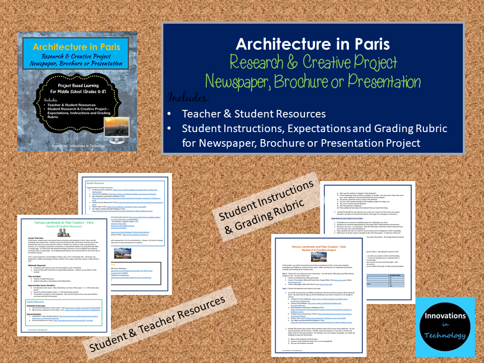 Architectural Landmarks in Paris - Research & Creative Technology ...