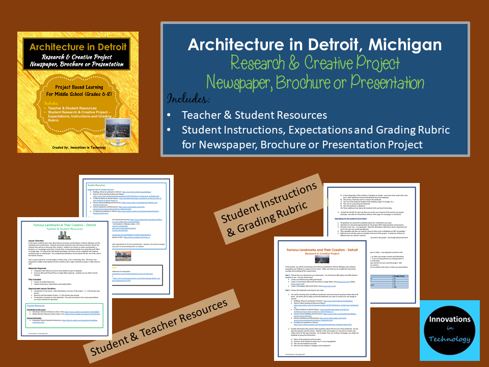 Architectural Landmarks in Detroit - Research & Creative Technology ...