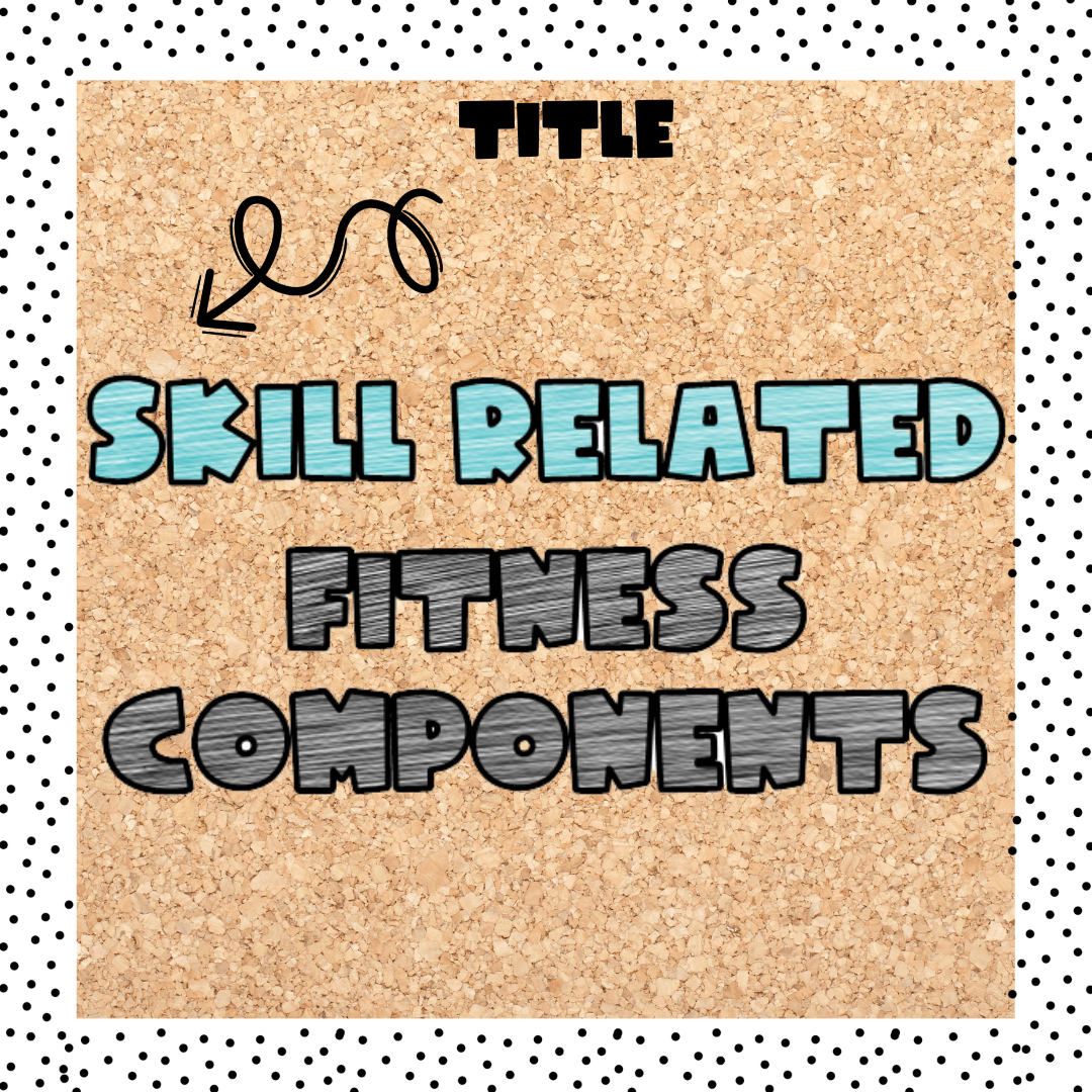 Skill Related Fitness Components Bulletin Board - Made By Teachers