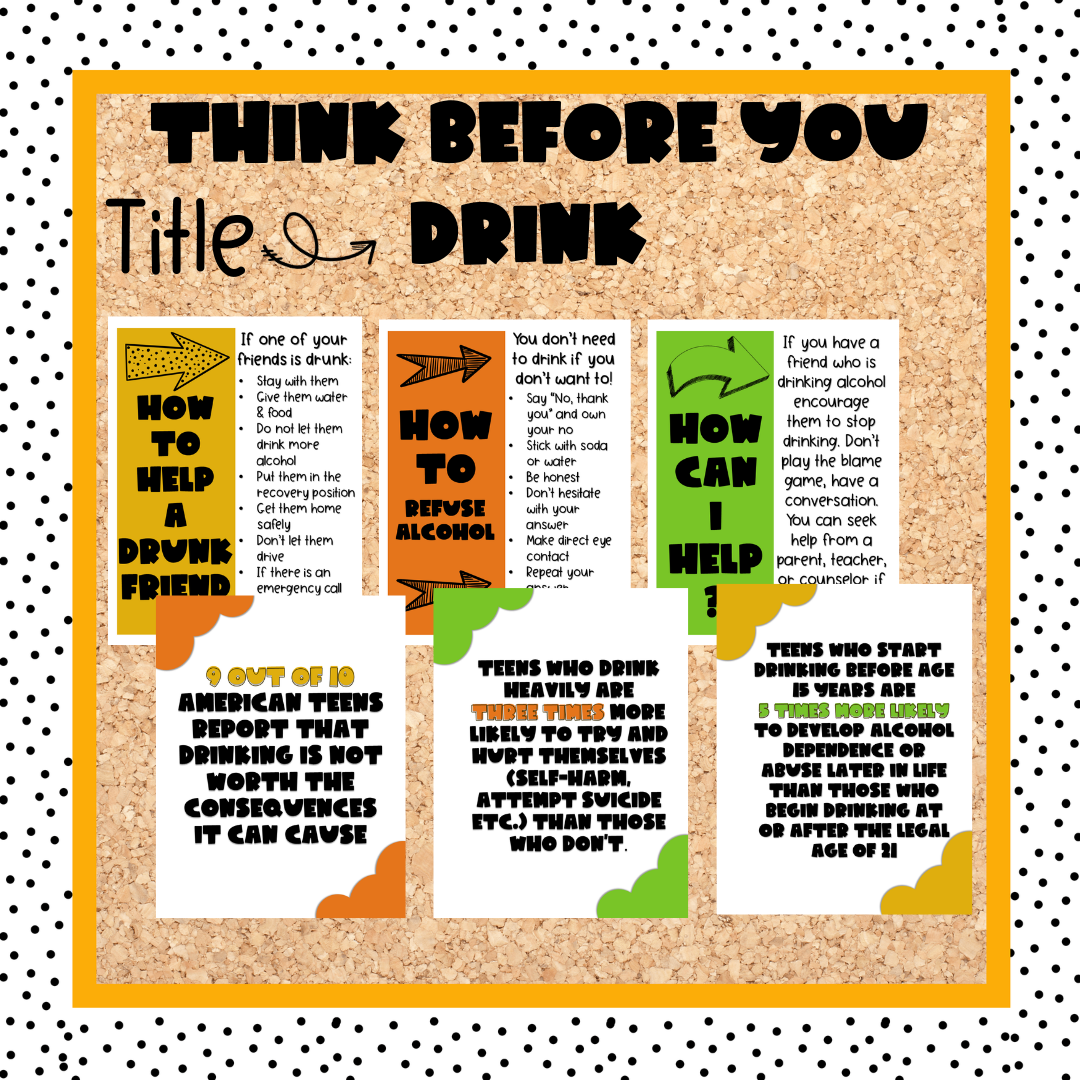 Alcohol Bulletin Board | Health Bulletin Board | Made By Teachers