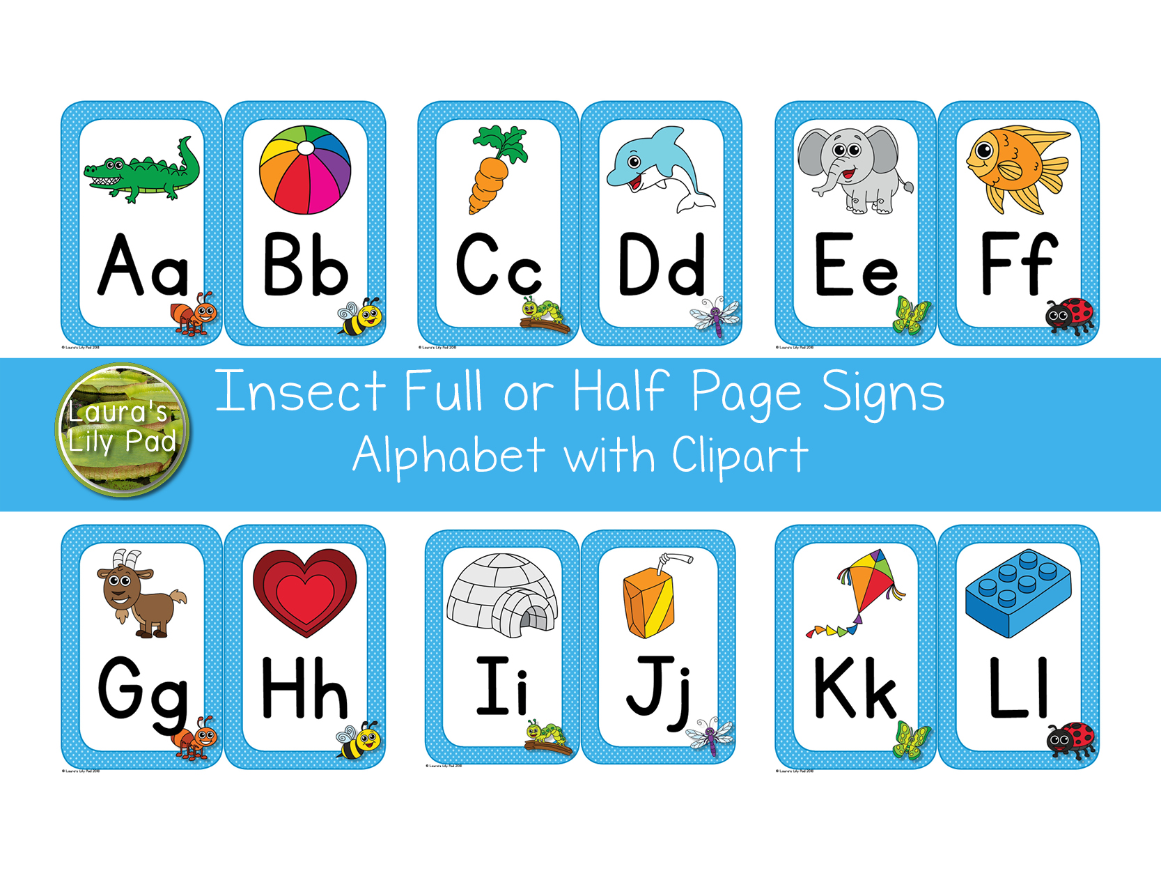 Insect Alphabet Signs - Made By Teachers