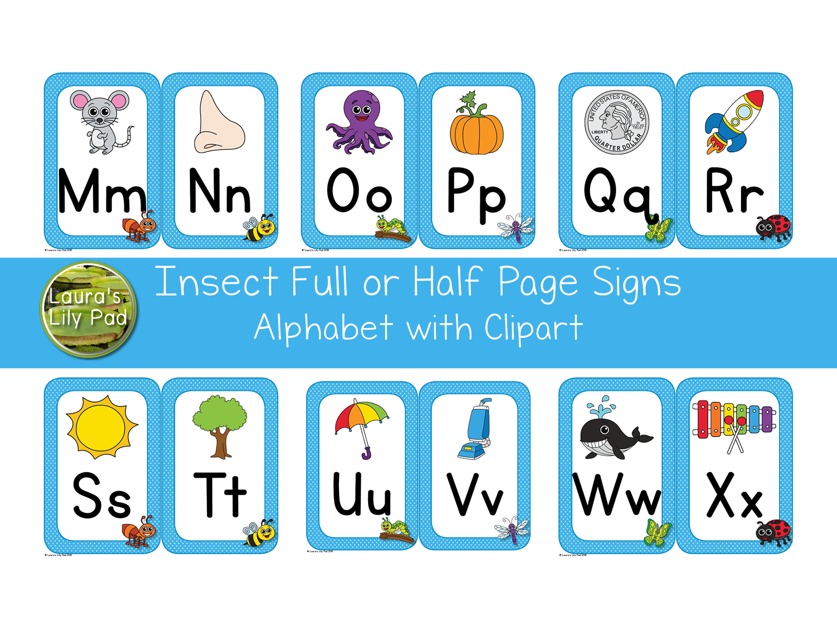 Insect Alphabet Signs - Made By Teachers