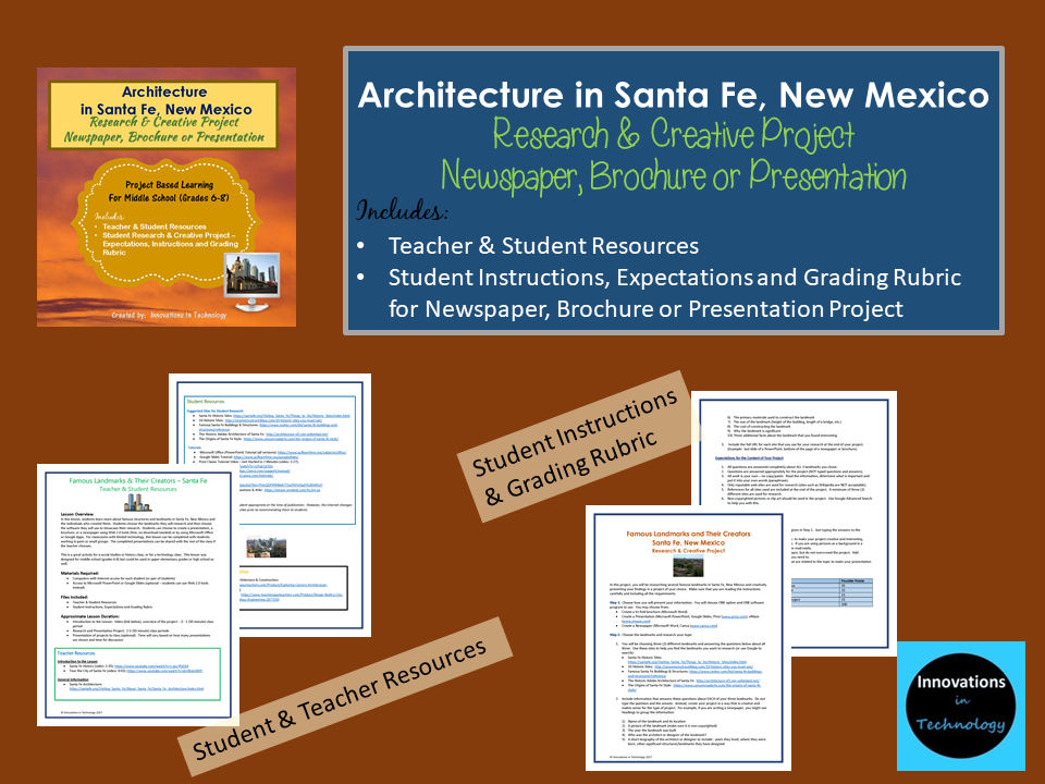 Architectural Landmarks in Santa Fe - Research & Technology Project ...