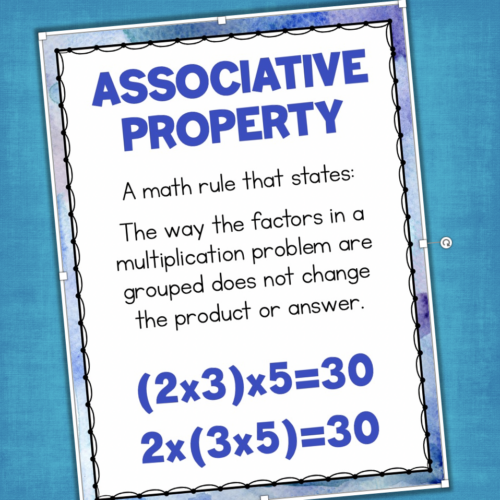 Associative Property of Multiplication Worksheets Math Centers ...