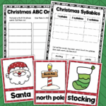 CHRISTMAS Word Wall Vocabulary Cards & Worksheets Word Search ABC Order ...
