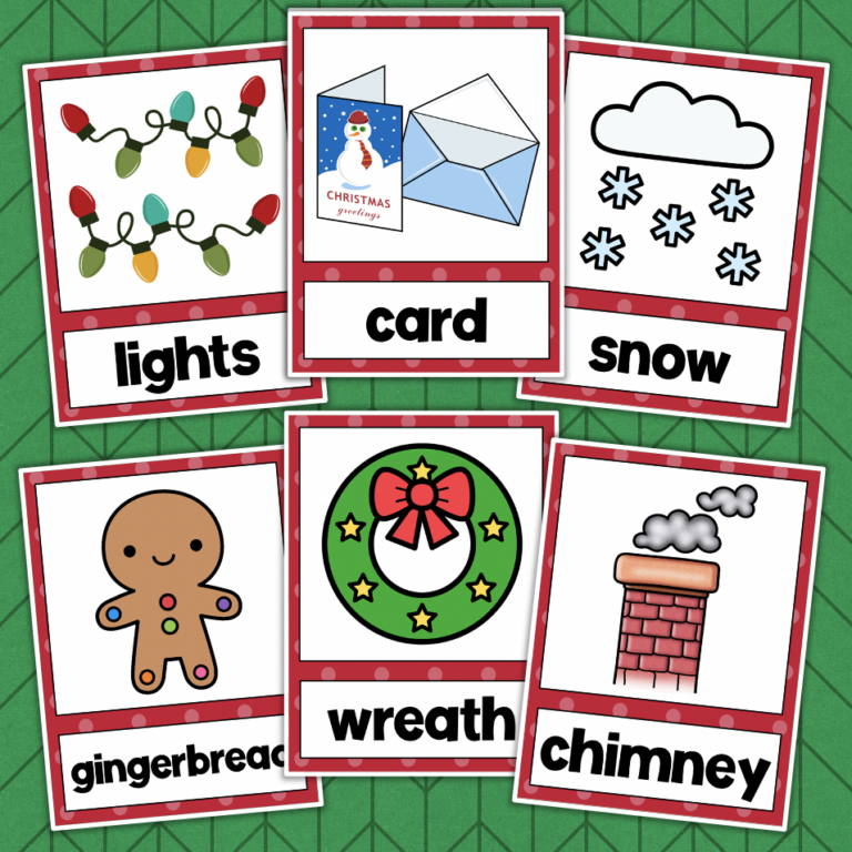 CHRISTMAS Word Wall Vocabulary Cards & Worksheets Word Search ABC Order ...