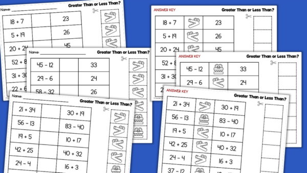 Greater Than Less Than Alligator Activities Comparing Numbers ...