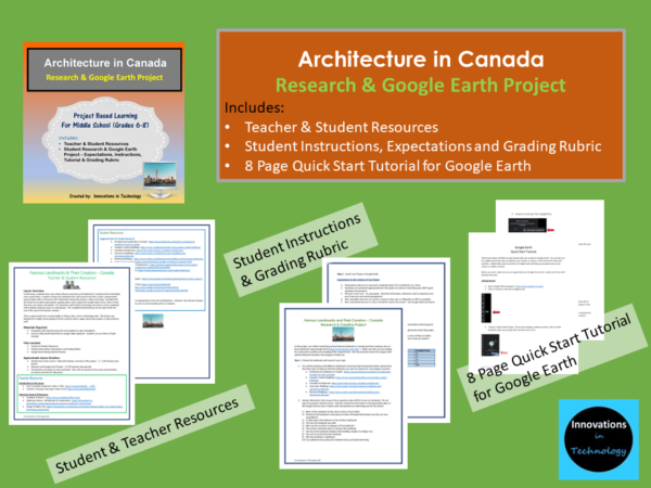 Google Earth - Architectural Landmarks in Canada - Made By Teachers