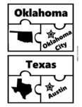 Southwest Region US States Puzzles | Made By Teachers