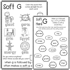 Hard and Soft C and G Worksheets | Made By Teachers