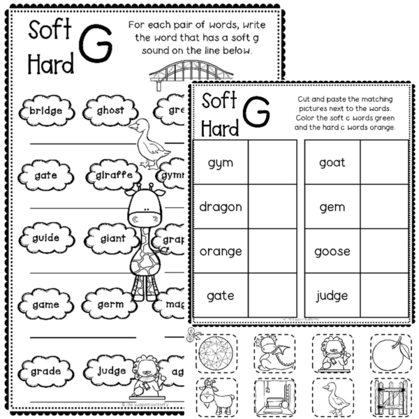 Hard and Soft C and G Worksheets | Made By Teachers