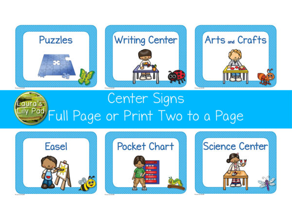 Insect Centers Signs for Preschool, PreK or Kindergarten | Made By Teachers