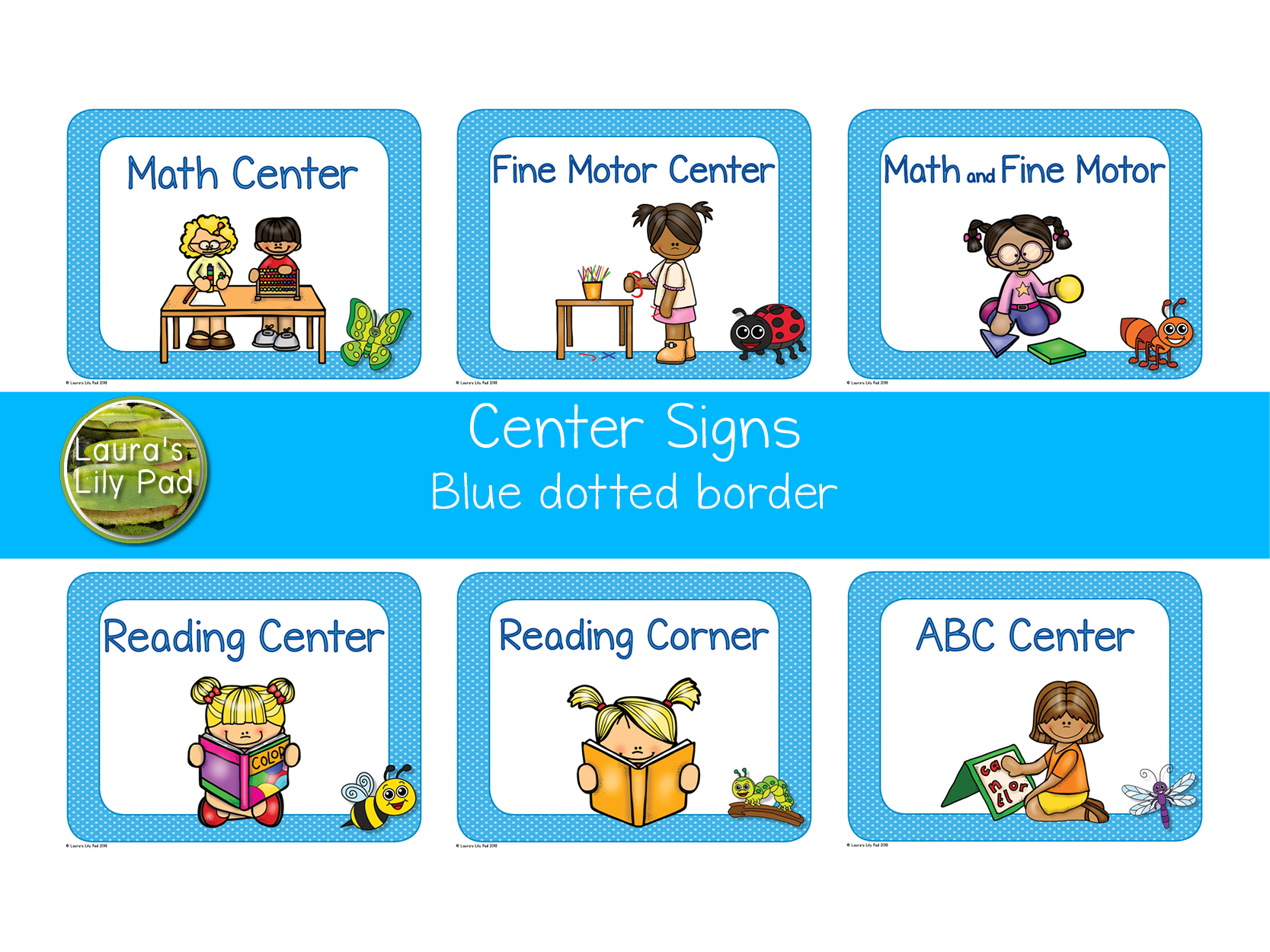 Insect Centers Signs for Preschool, PreK or Kindergarten | Made By Teachers