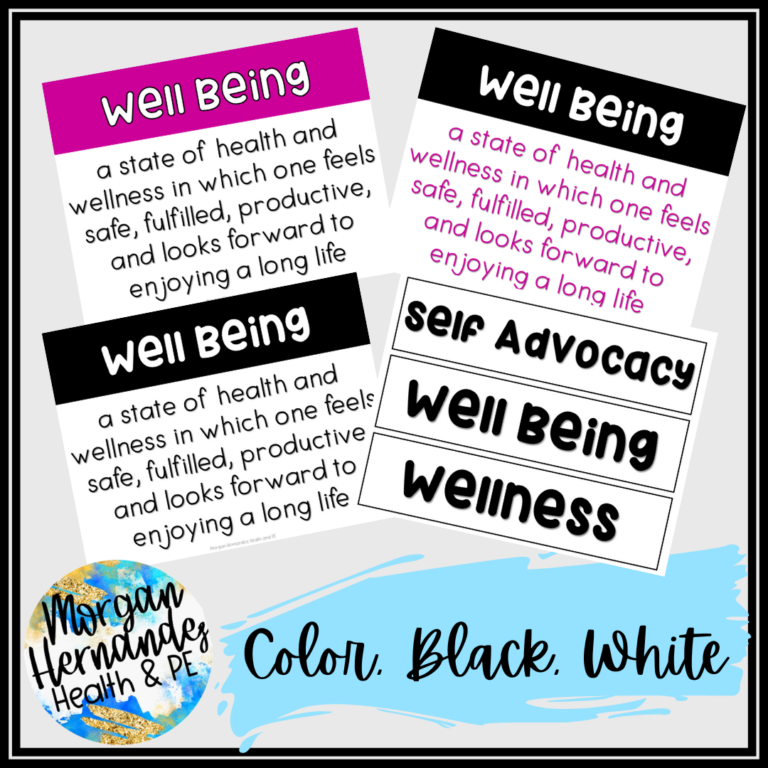 Health Vocabulary Word Wall | Introduction to Health | FREEBIE - Made ...