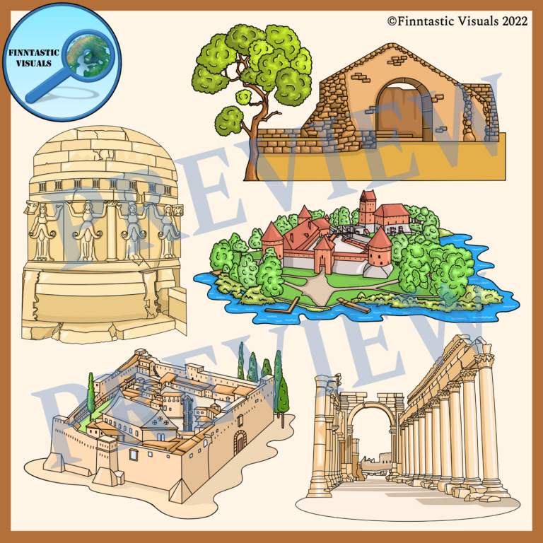 World Heritage Sites and Landmarks Clip Art Volume 1 | Made By Teachers