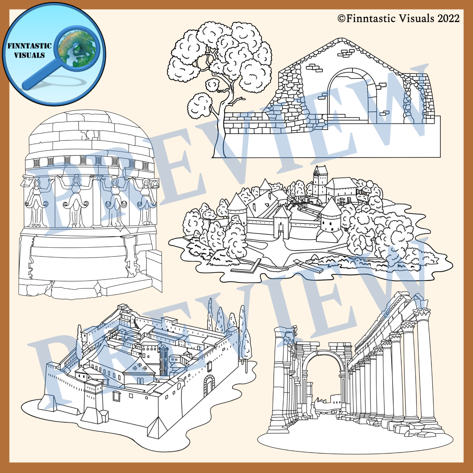 World Heritage Sites and Landmarks Clip Art Volume 1 | Made By Teachers