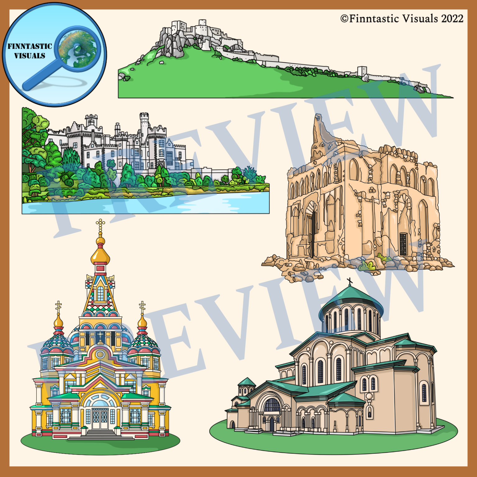 World Heritage Sites and Landmarks Clip Art Volume 2 | Made By Teachers