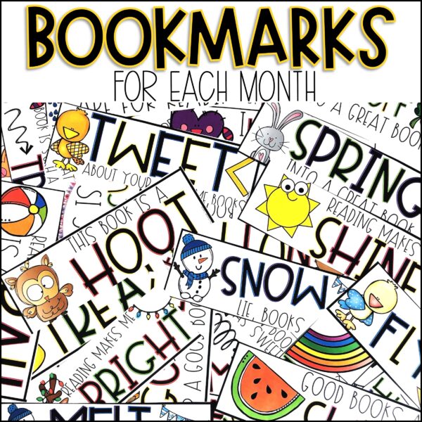 Monthly Reading Bookmarks - Made By Teachers