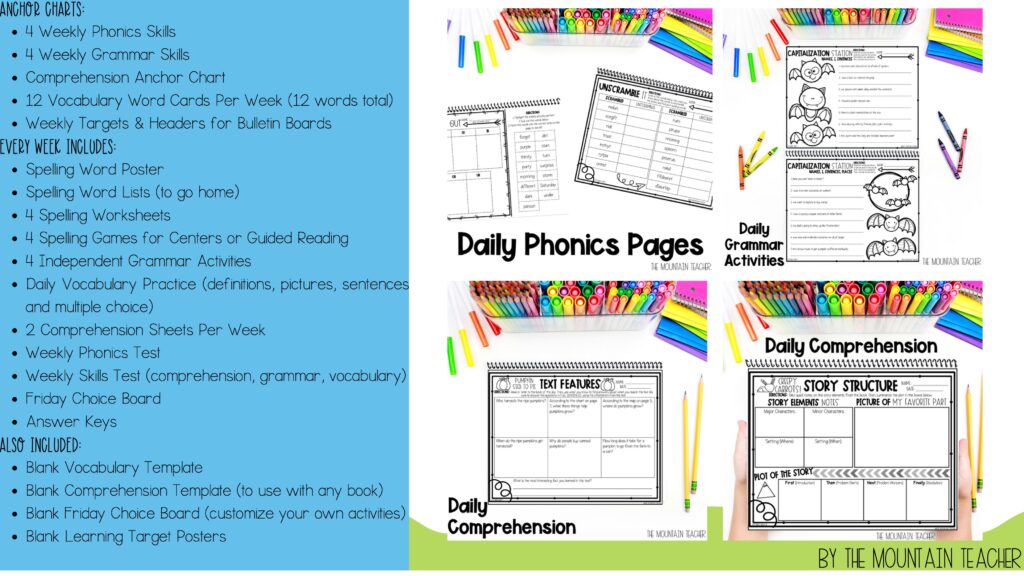 October DIGITAL Lets Get Reading 2nd Grade Reading Activities and ...