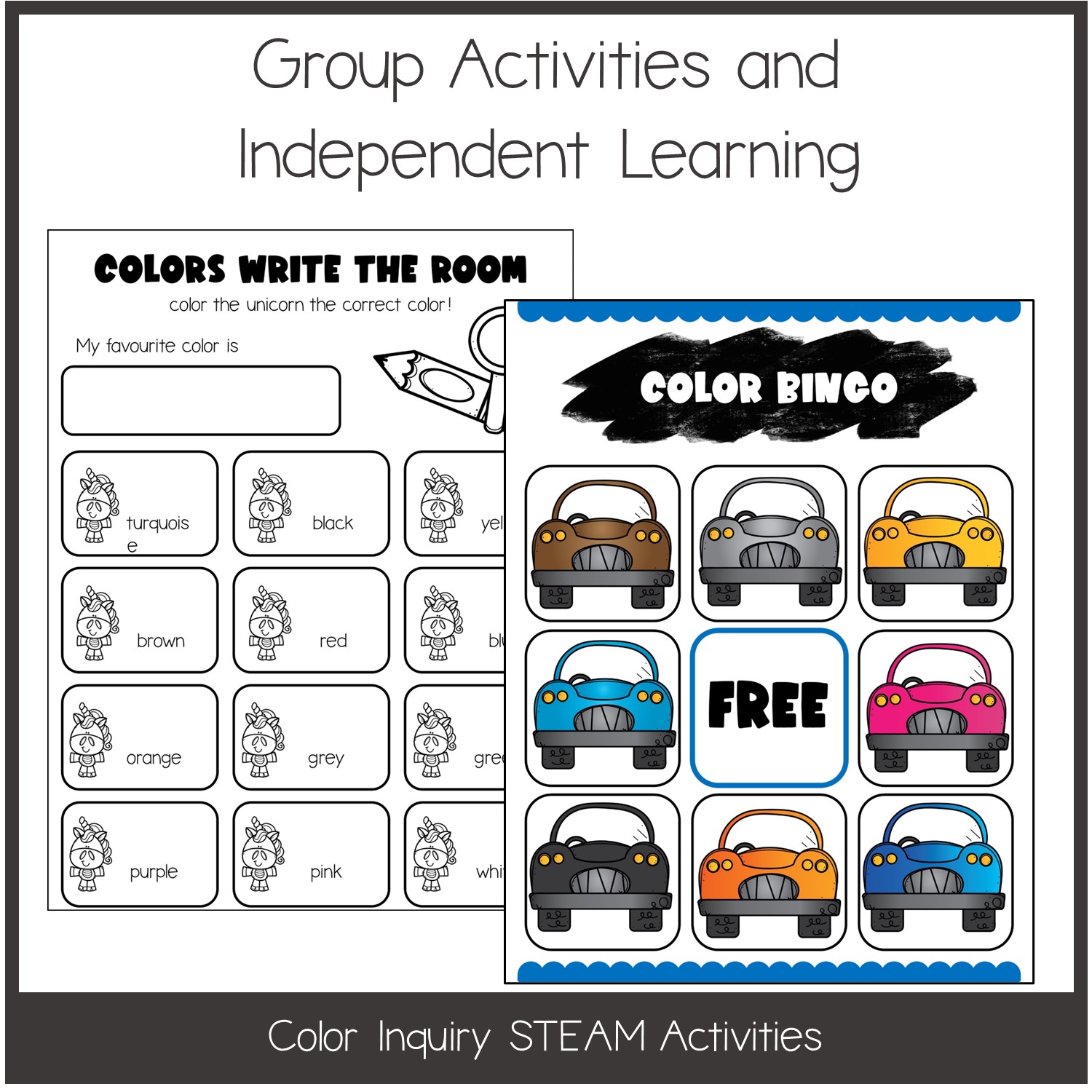 Kindergarten STEM Activities Color Mixing and Color Posters | Made By ...