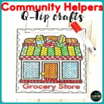 Community Helpers Q-Tip Crafts | Made By Teachers