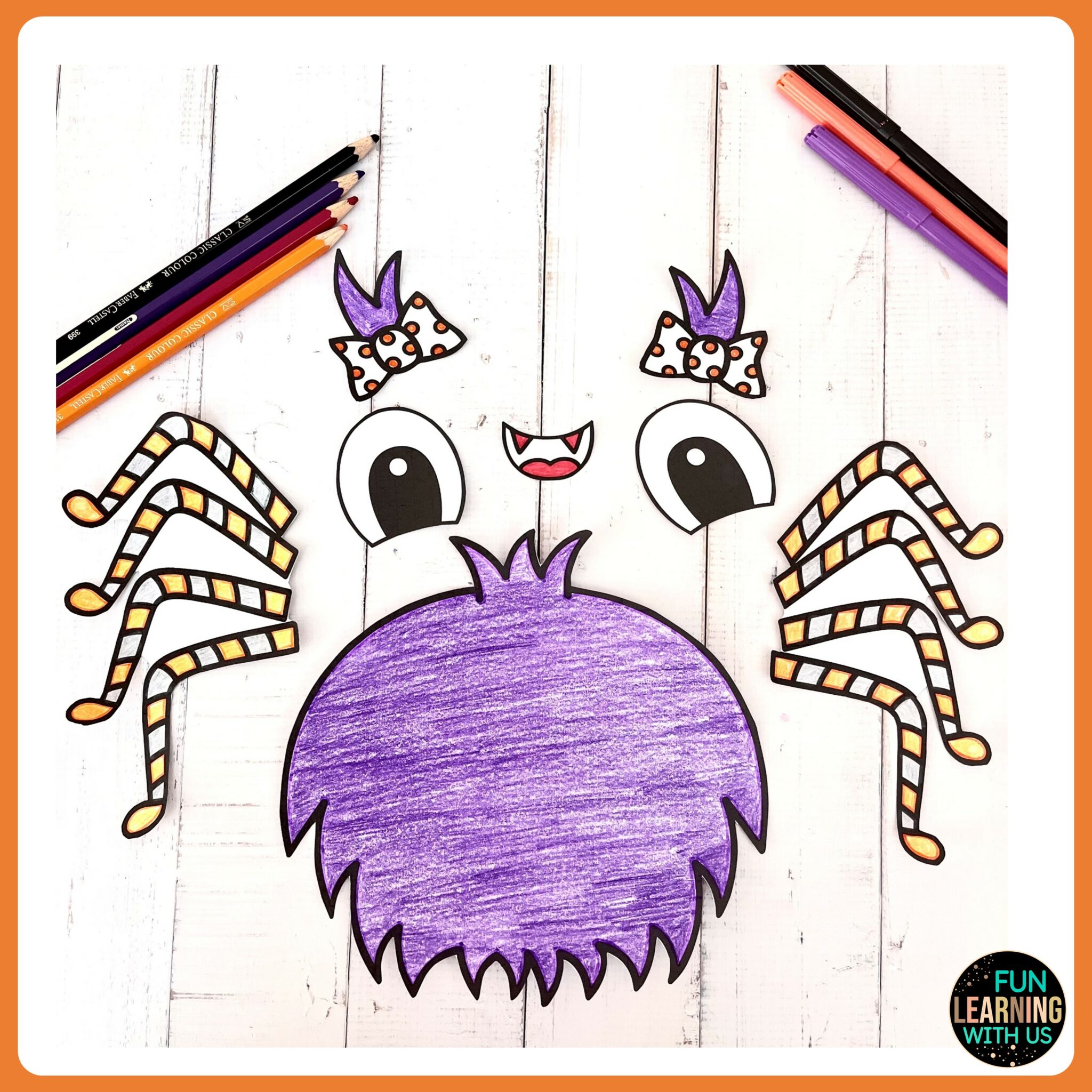 Halloween Craft | Build a Spider Craft | October Craft | Made By Teachers