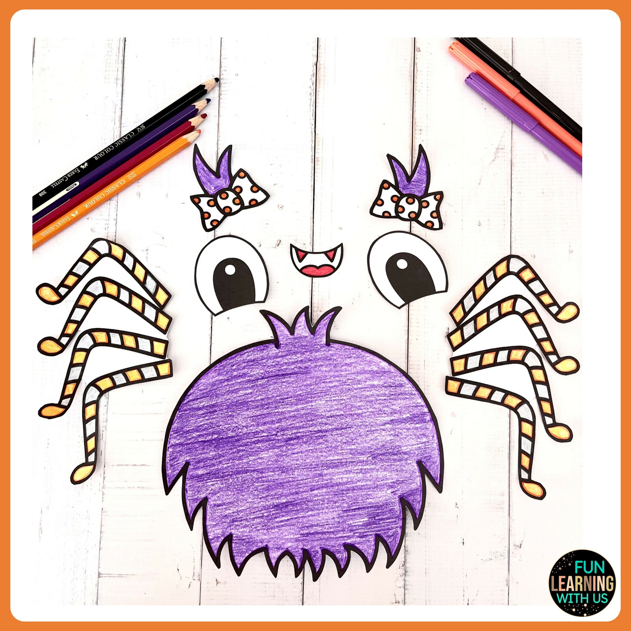 Halloween Craft | Build a Spider Craft | October Craft | Made By Teachers