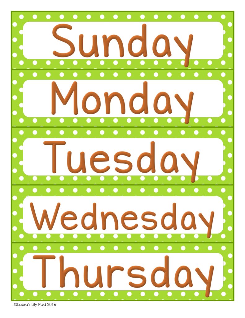 Calendar Forest Animals Theme - Made By Teachers