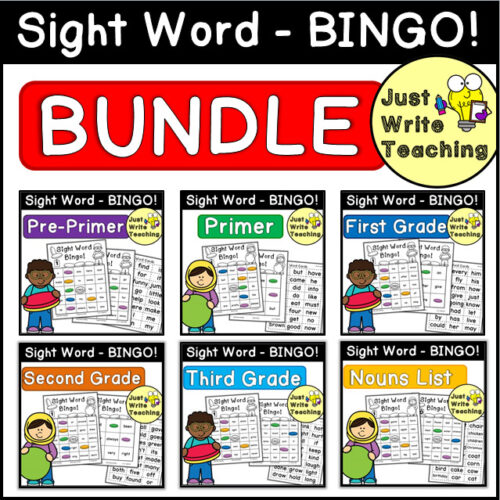 Dolch Sight Word Bingo BUNDLE! - Made By Teachers